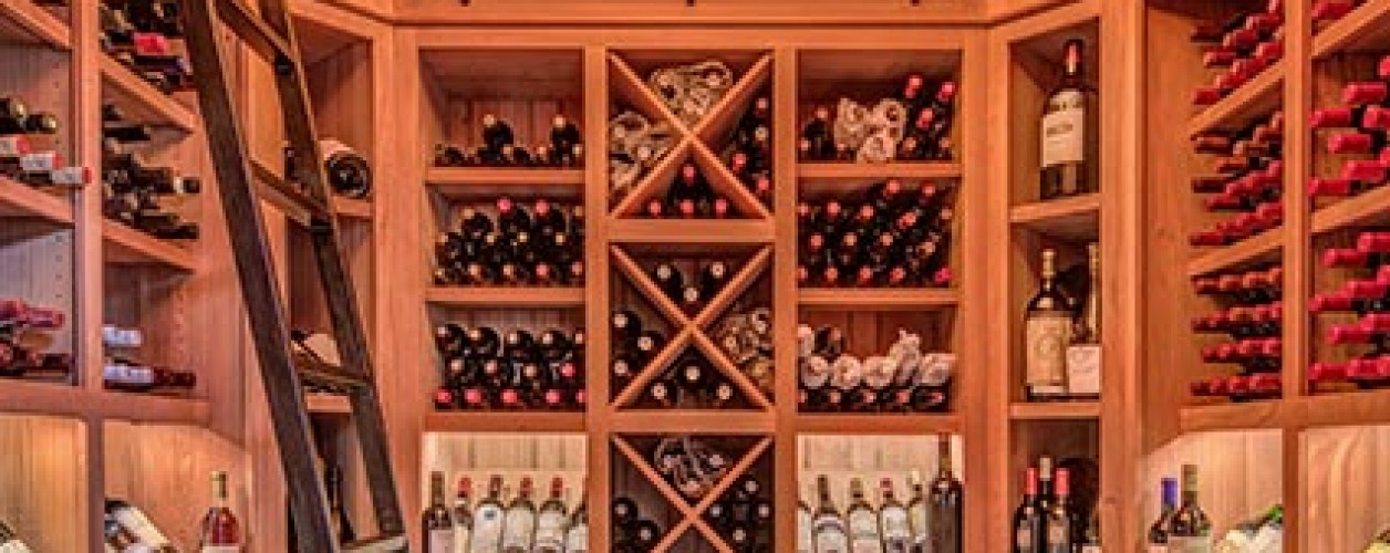 Custom Built Wine Room Finished | MH Akers Custom Homes